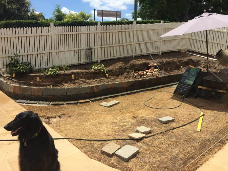Porphyry Natural Stone Walls Toowong - Cascade Garden Design